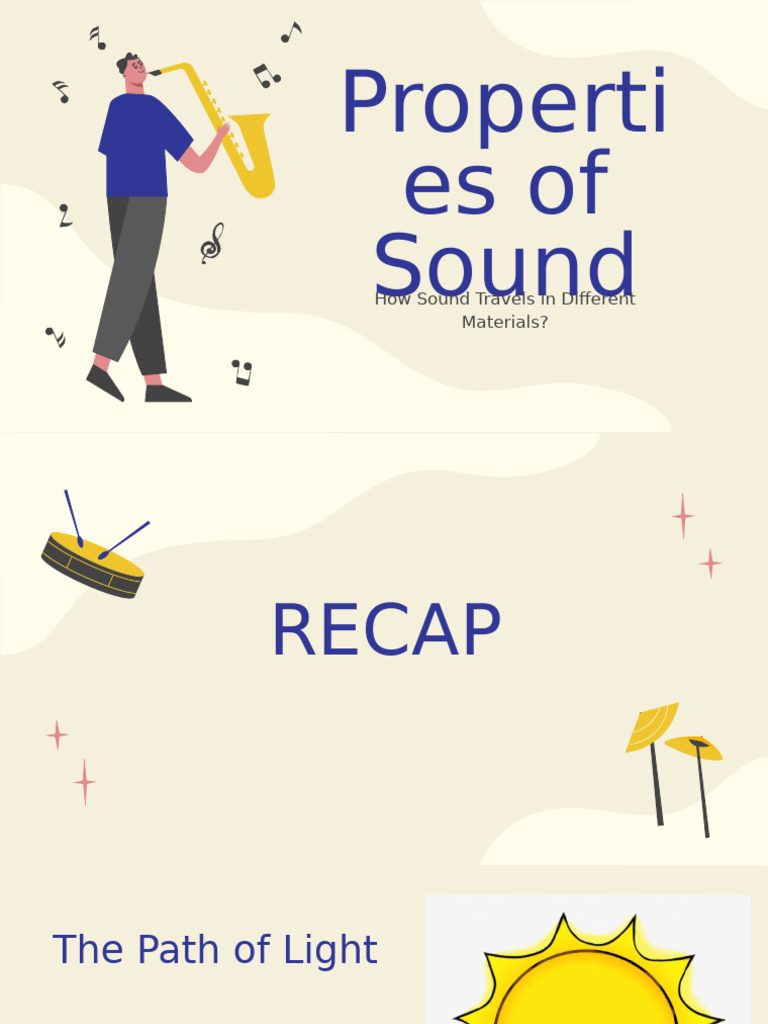 Properties and Travel of Sound | PDF | Sound | Light