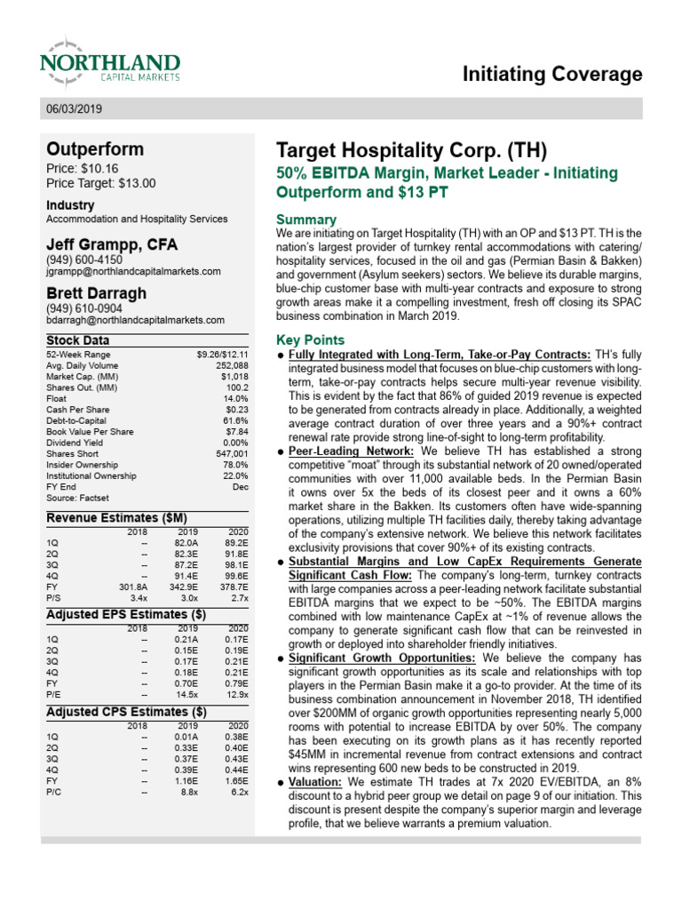 2019-06-03-TH - Oq-Northland Securities-50 EBITDA Margin, Market Leader ...