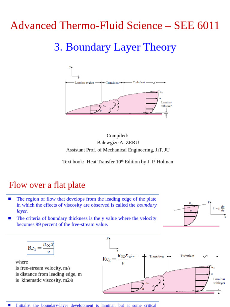 3. Ad-TFS_Boundary Layer Theory - Edit | PDF | Fluid Dynamics | Boundary Layer
