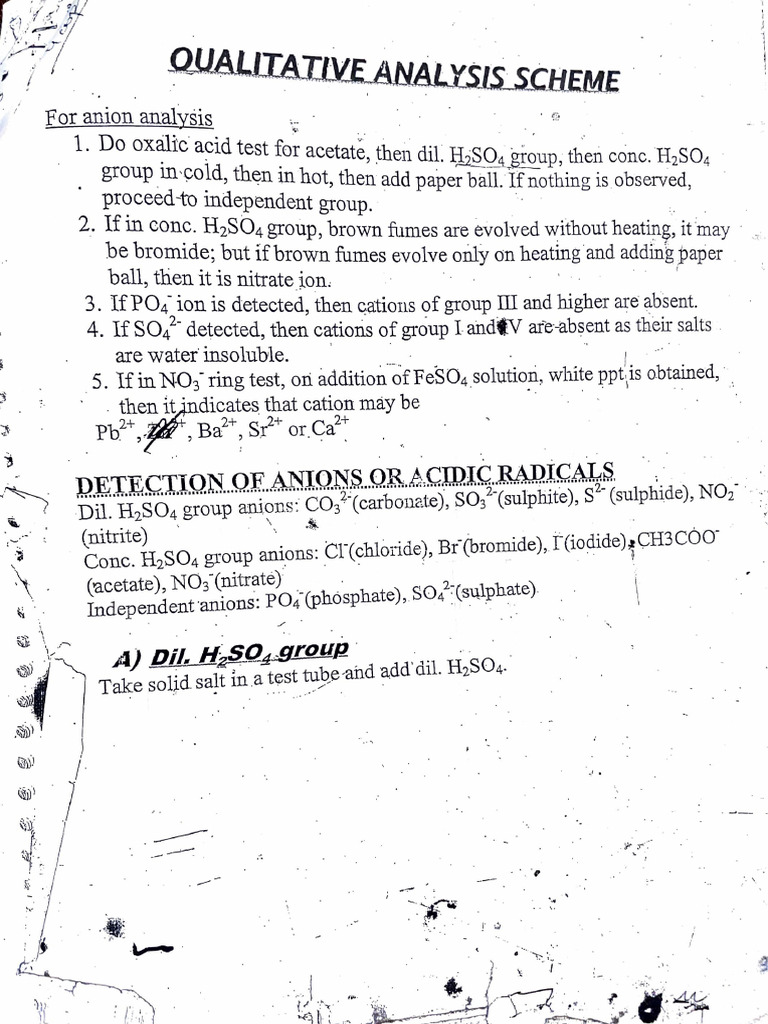 Anion Analysis Guide | PDF | Chemical Compounds | Chemical Substances
