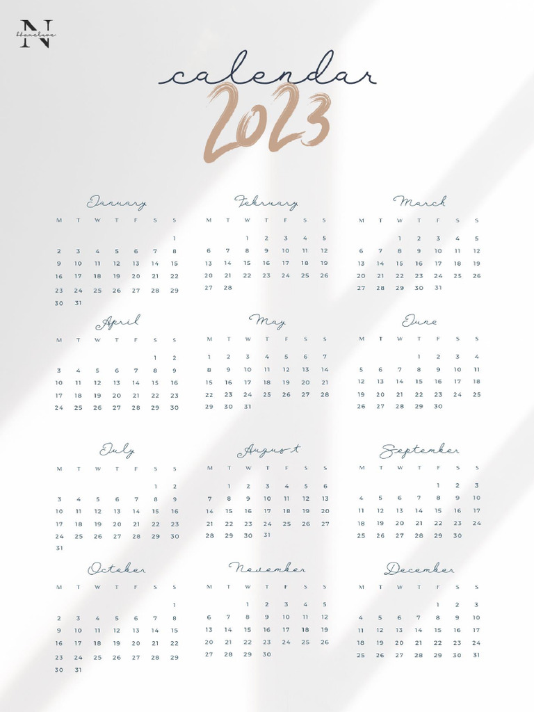 2023 Calendar | PDF