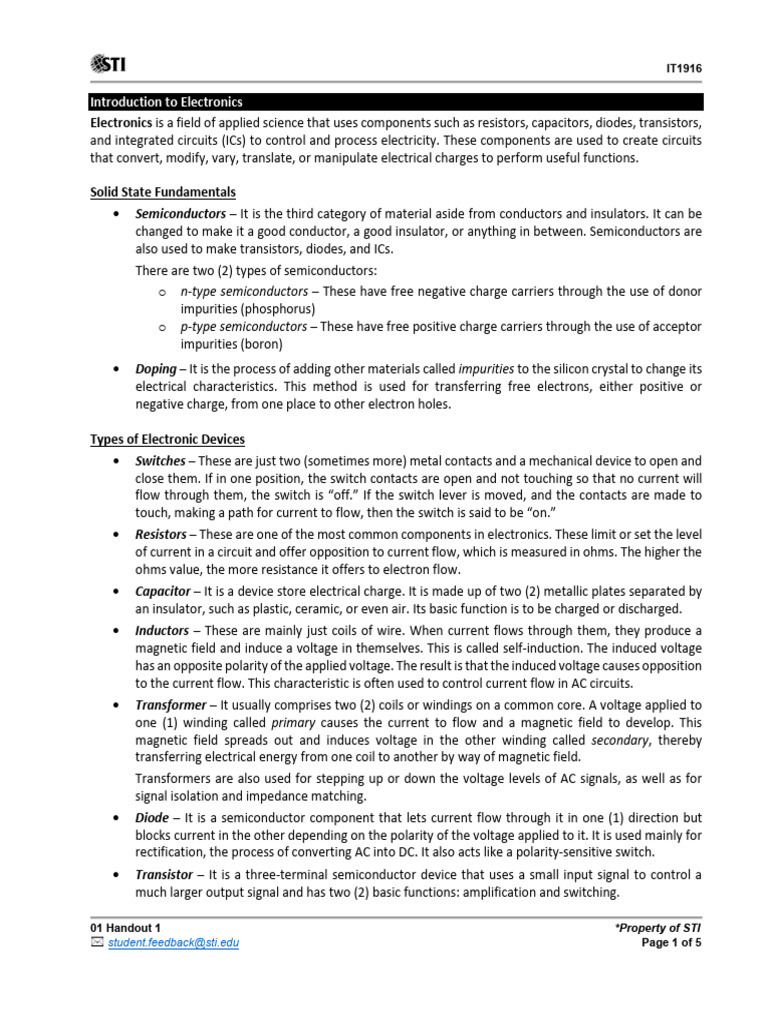 01_Handout_1(9) | PDF | Diode | Rectifier