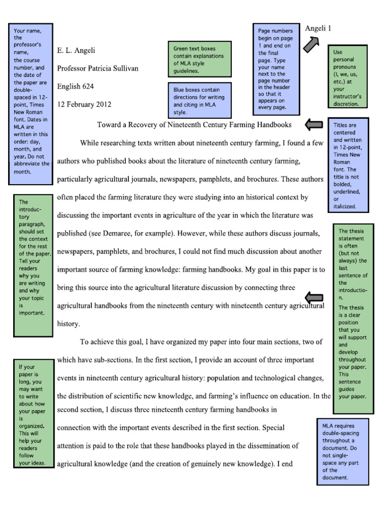 MLA Sample Paper | PDF