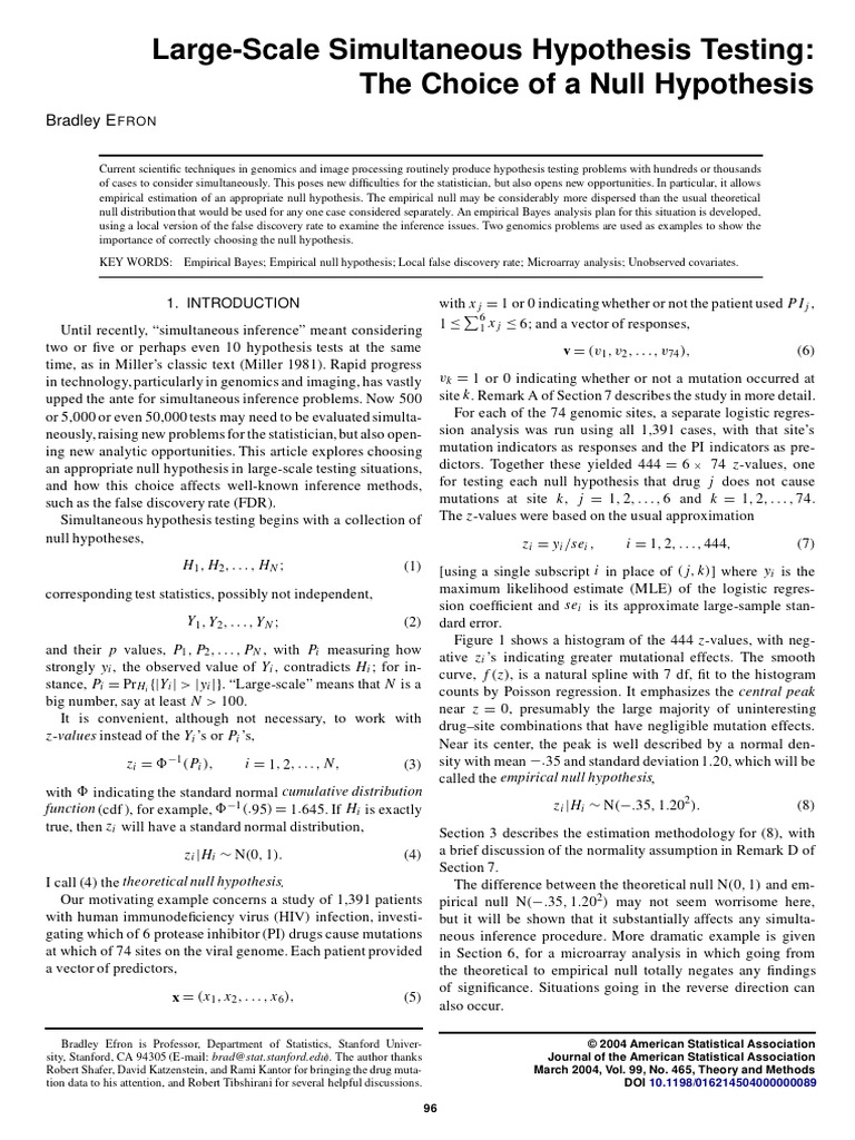Efron Mixture | PDF | Bootstrapping (Statistics) | Statistics