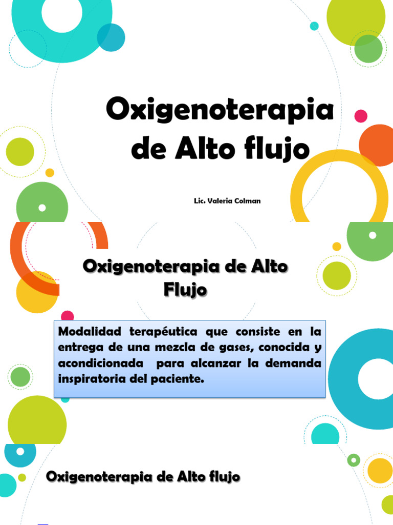Oxigenoterapia de Alto Flujo | PDF | Sistema respiratorio