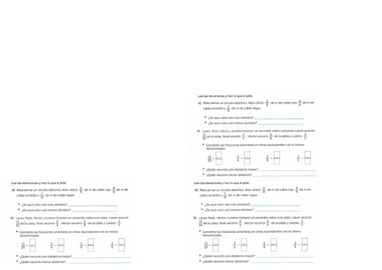 Fracciones Sit Prob Comparacion | PDF