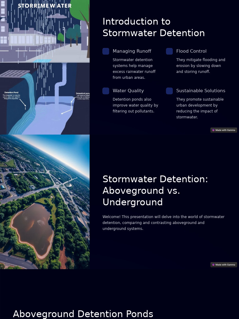 Stormwater Detention Systems Explained | PDF | Stormwater | Surface Runoff