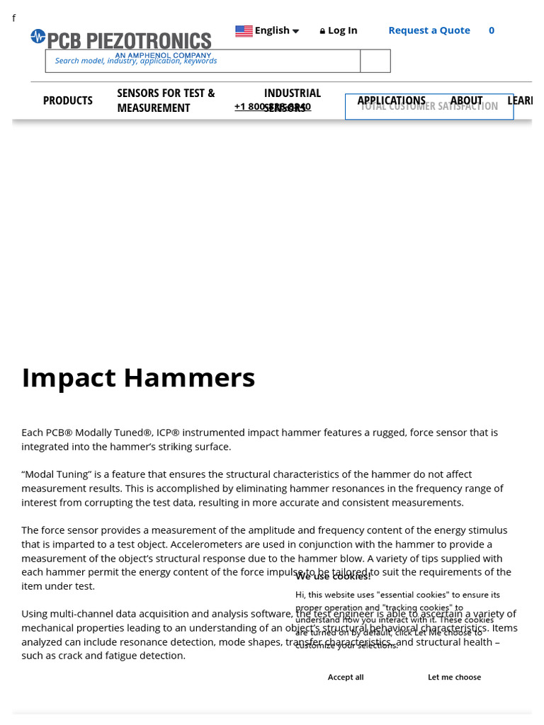 Impact Hammers | PDF | Http Cookie | Resonance