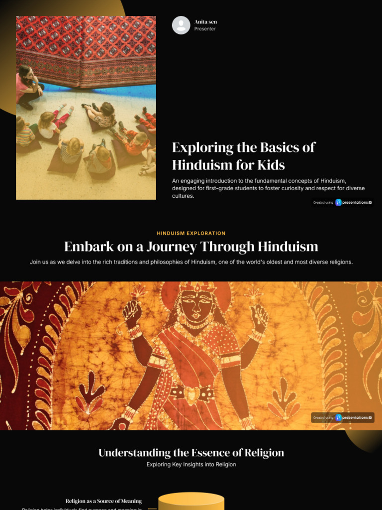 Interactive Learning Basics of Hinduism For Grade 1 | PDF