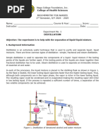 Simple Distillation Lab Report CHM258 | PDF