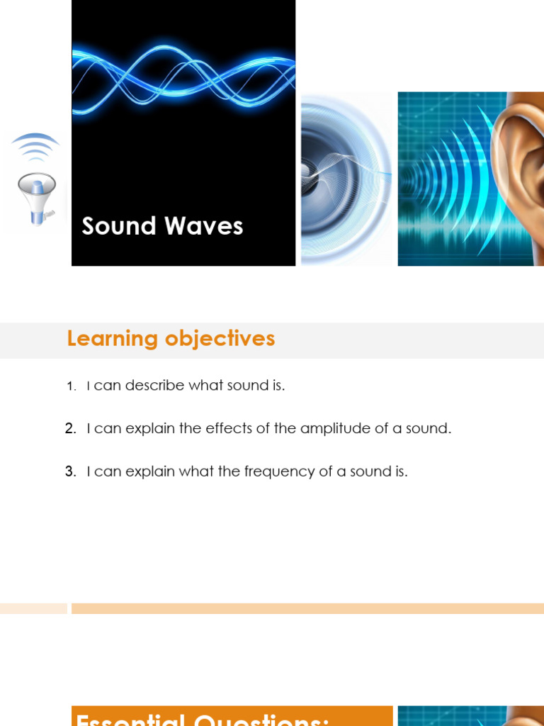 3 Explanation - Sound Waves | PDF | Sound | Waves