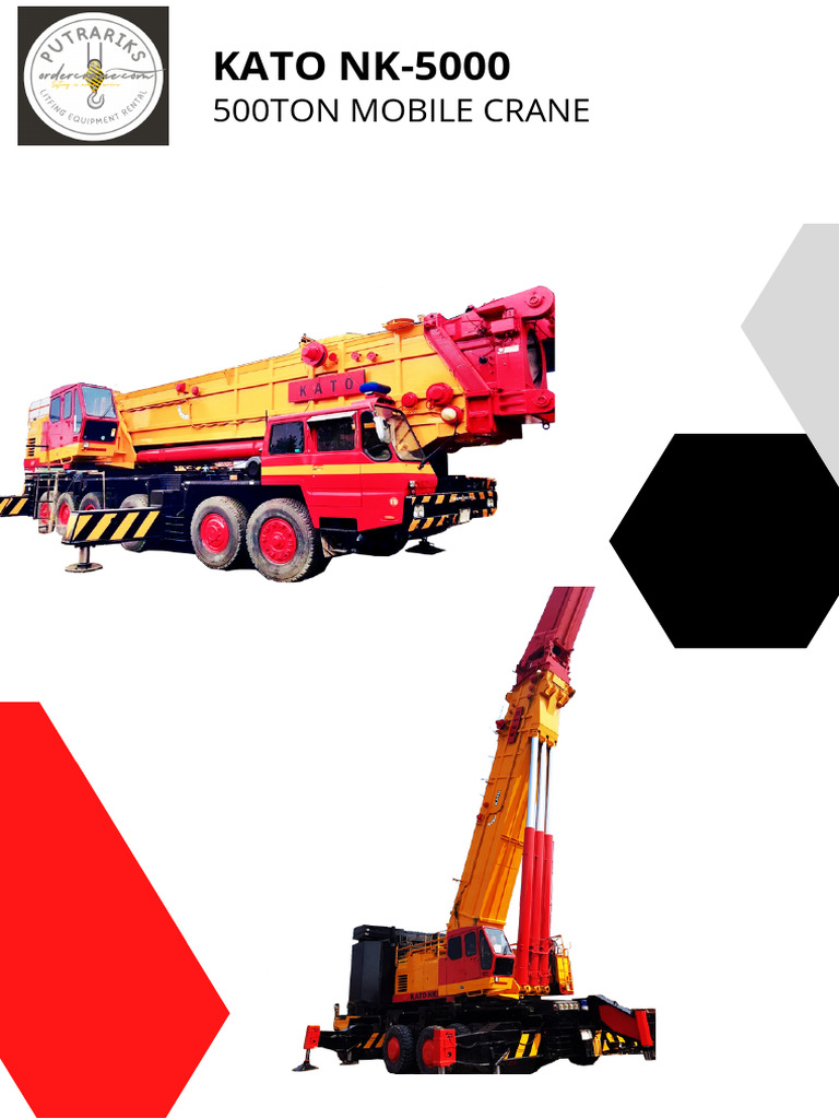 Kato NK-5000 Mobile Crane Specifications | PDF | Crane (Machine ...