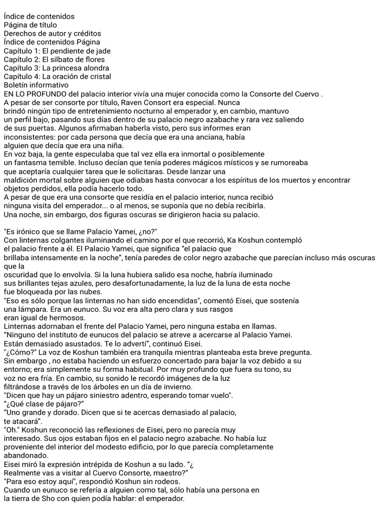 Encuentro con la Consorte del Cuervo | PDF | Fantasmas | Emperador