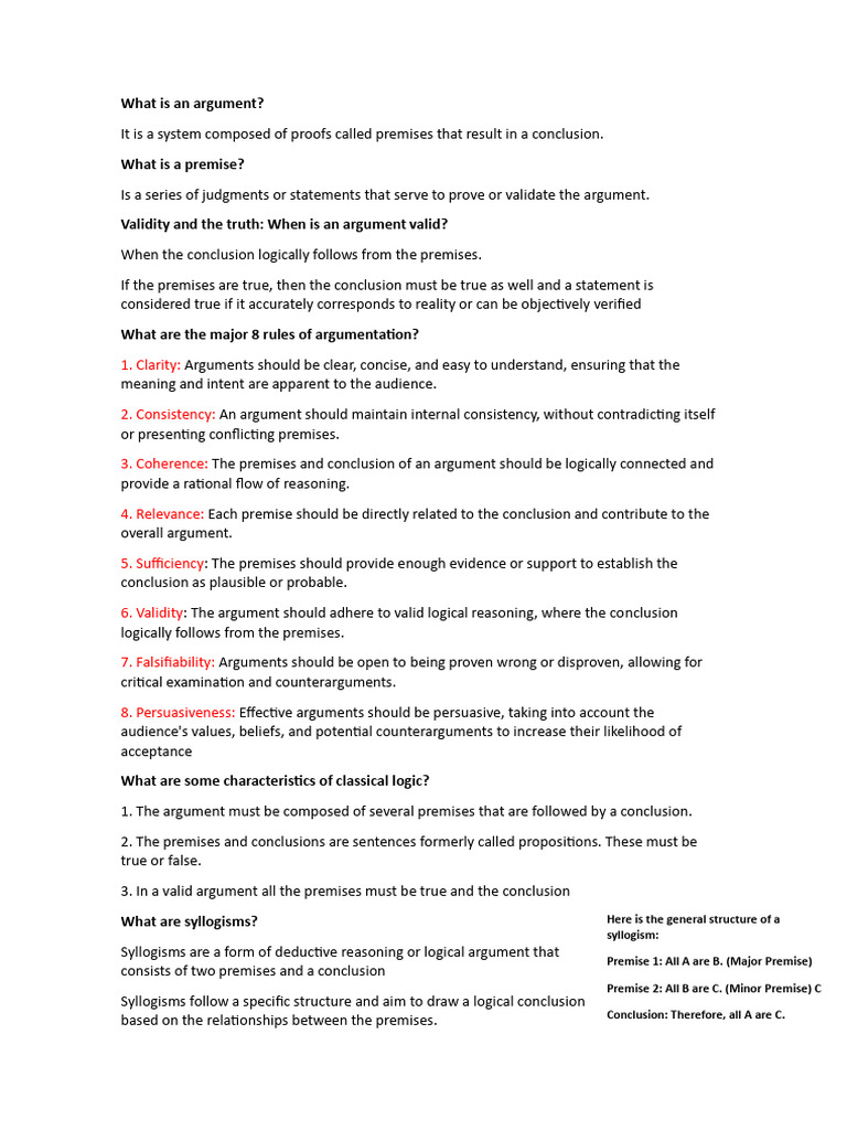 PHILOSOPHY STUDY | PDF | Argument | Logic