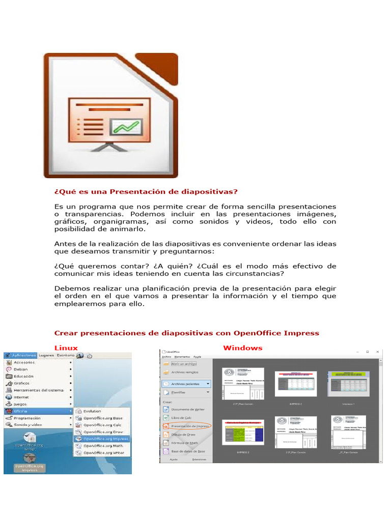 Presentaciones Impress | PDF | Software | Informática