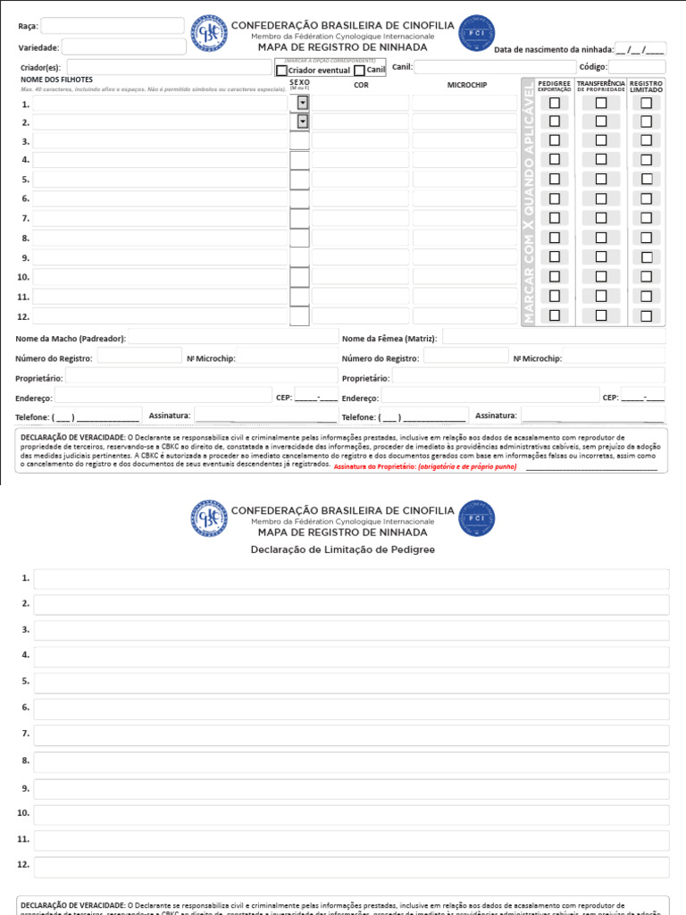 forms-mapa_ninhadas 2 | PDF