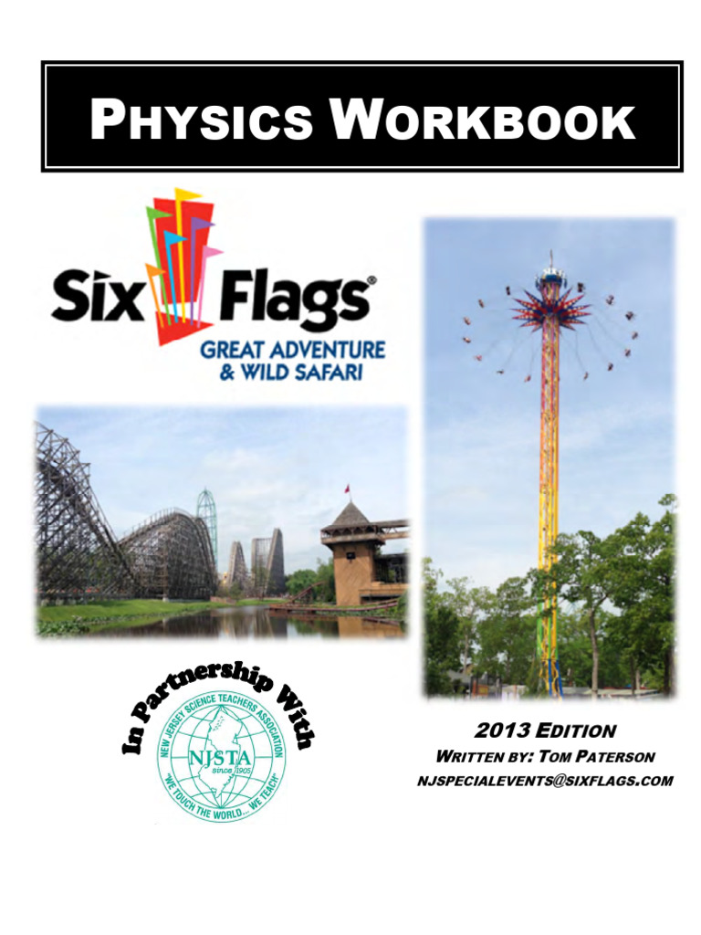 Six Flags Physics Day Workbook | PDF | Force | Acceleration