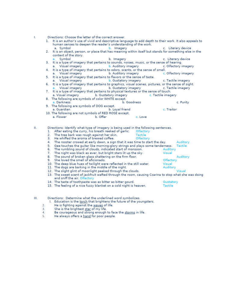 Long Quiz | PDF | Senses | Neuroscience