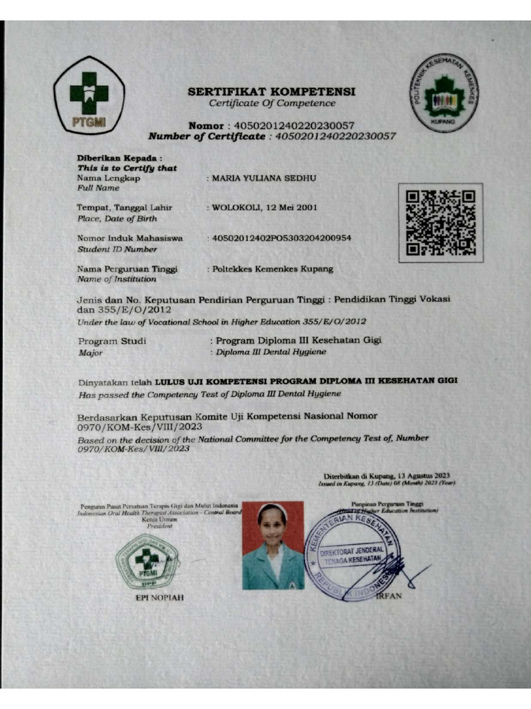 Sertifikat Kompetensi | PDF