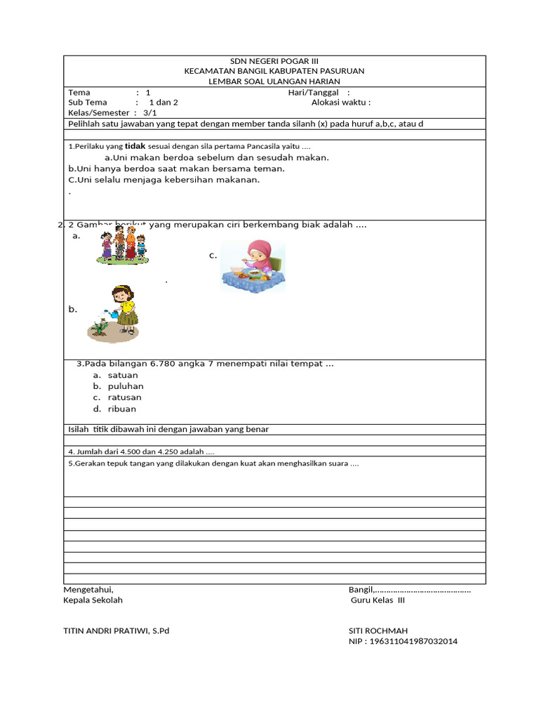 LMBR ANALISIS jadi kelas 3 RIRIN | PDF