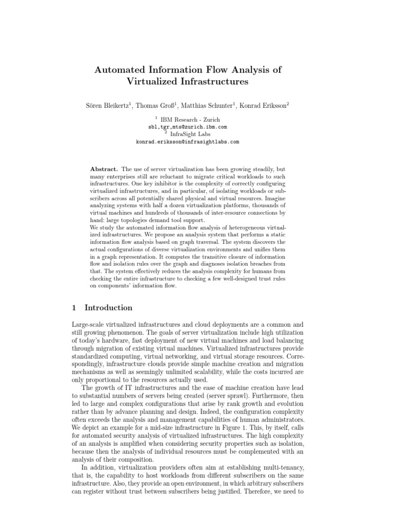 Automated Information Flow Analysis of Virtualized Infrastructures ...