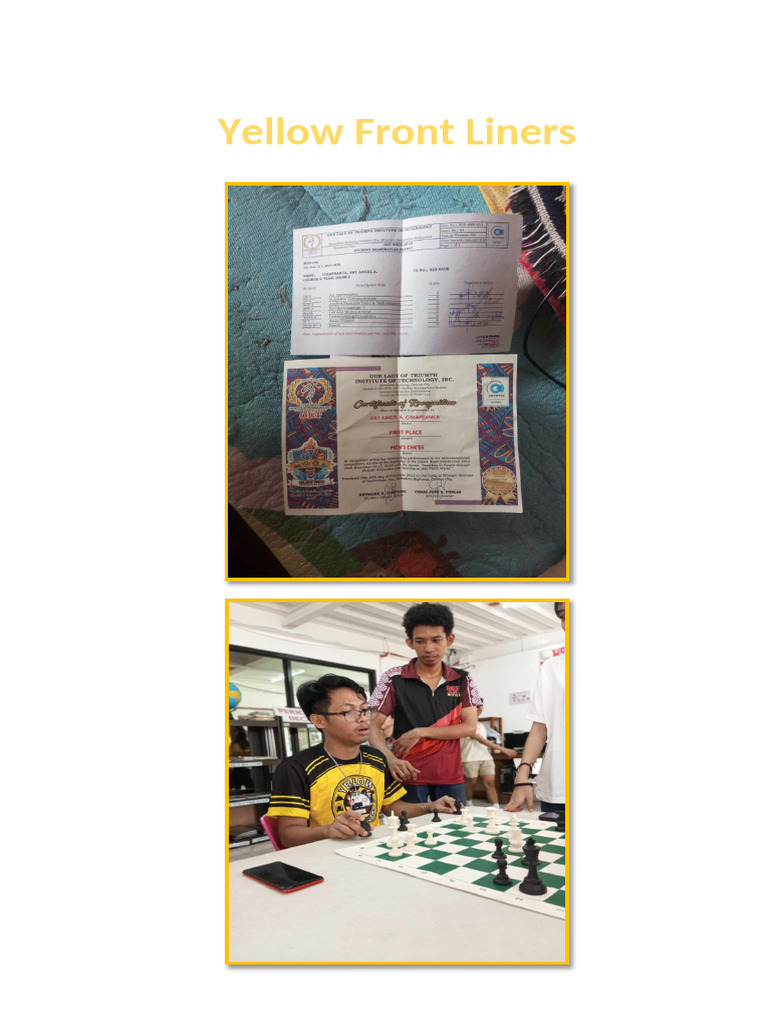 Yellow Front Liners | PDF