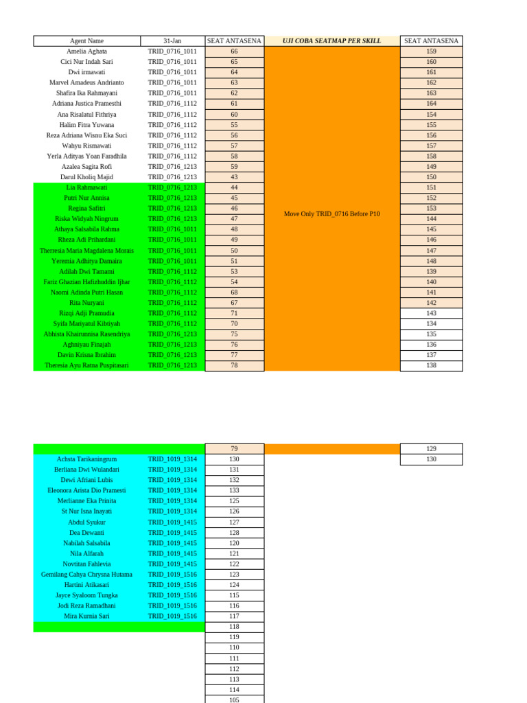 Ana Seat Map Overview | PDF