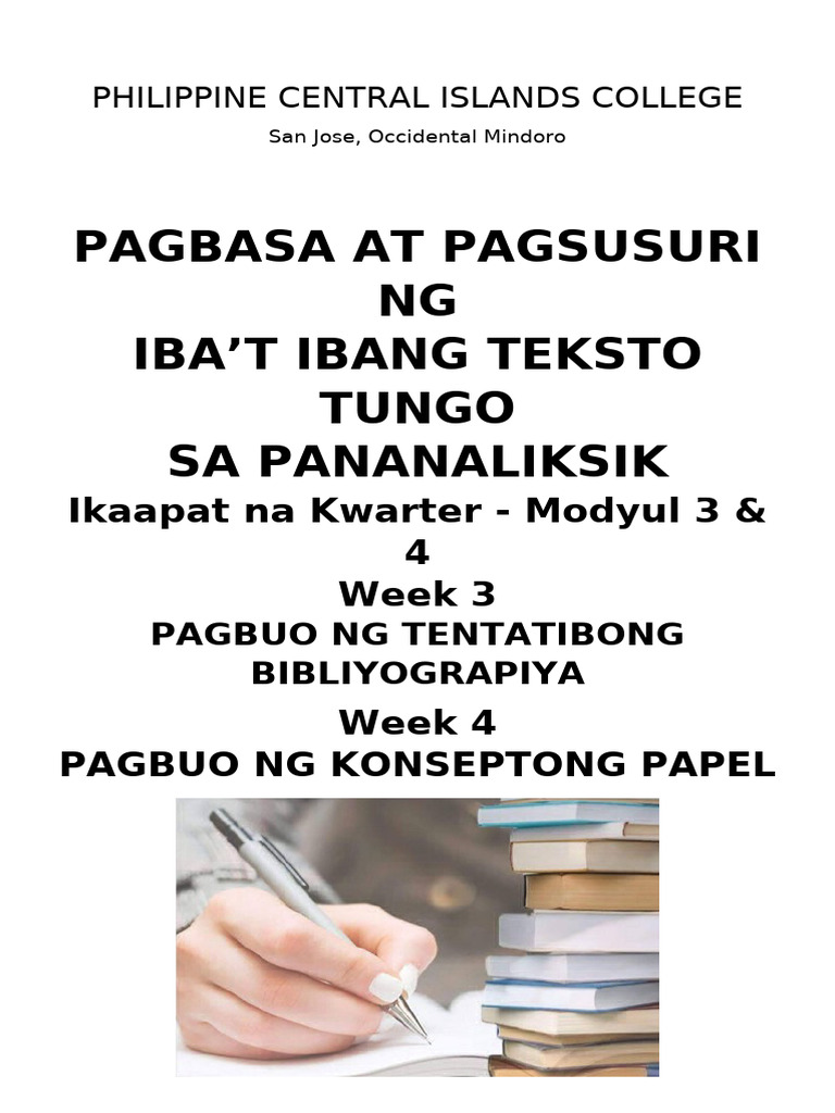 QRT-4-PAGBASA-AT-PAGSUSURI-WEEK-3-4 - 2021-06-27T083147.208 | PDF