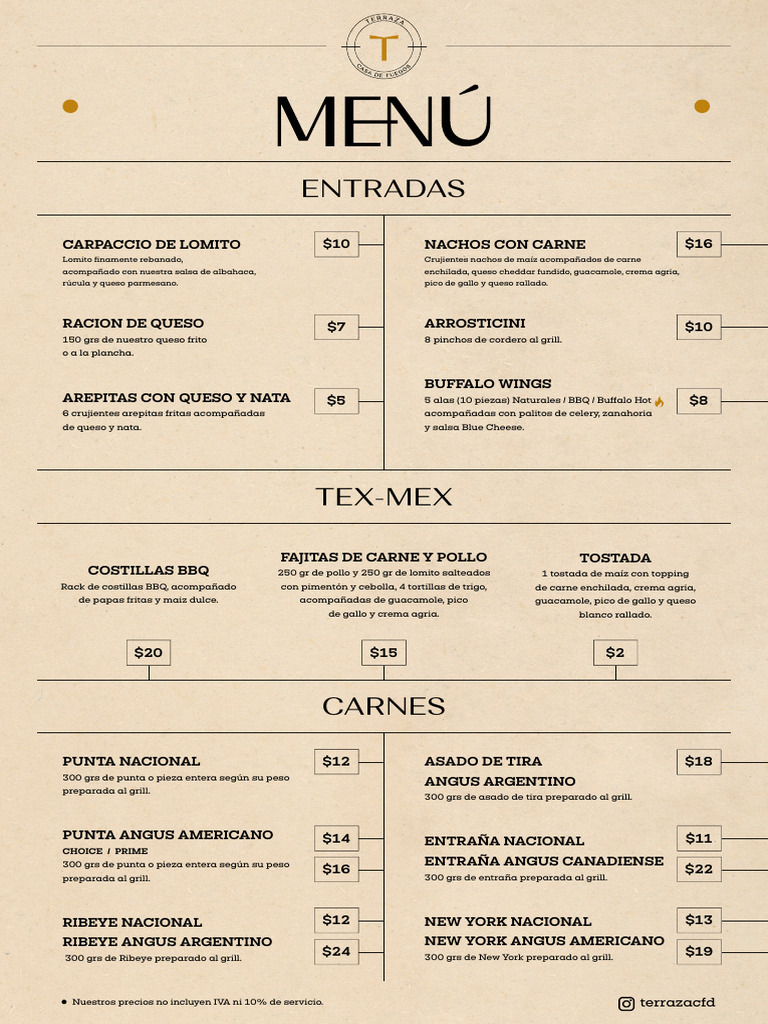 Terraza Menu Completo | PDF | ensalada | Vodka