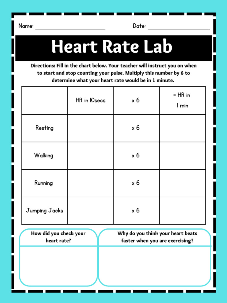 Heart Rate Lab | PDF | Websites | Public Domain