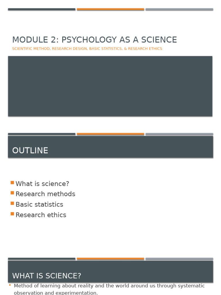 Module 2. Psychology As A Science | PDF | Scientific Method | Science