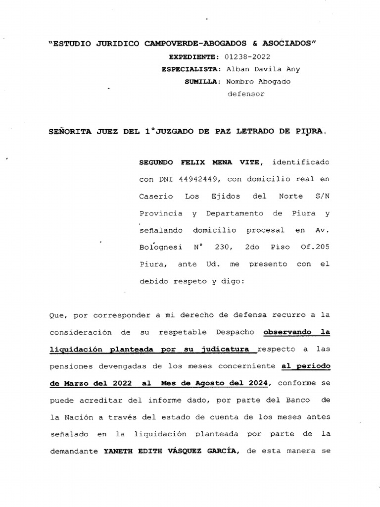 Nombro Abogado Defensor | PDF | Justicia | Crimen y violencia