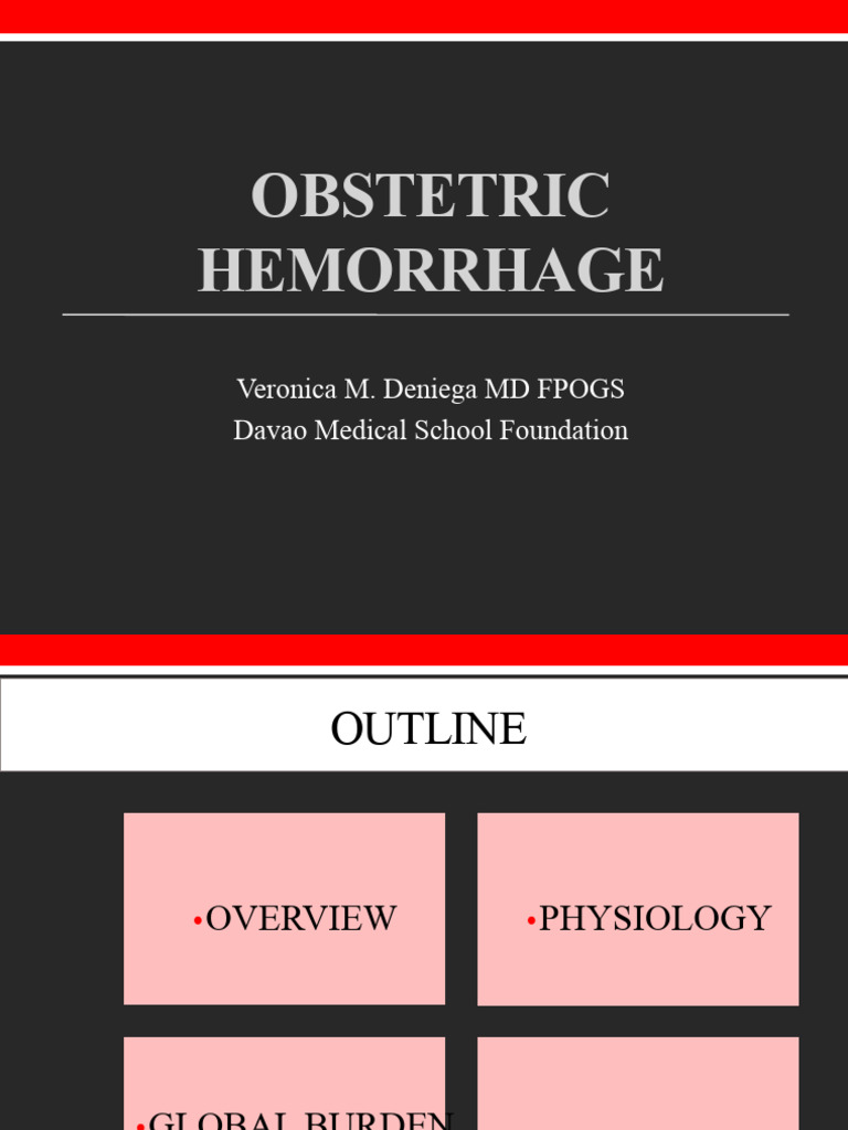 Obstetrical Hemorrhage Updated (11 Nov 2024) | PDF | Childbirth | Uterus