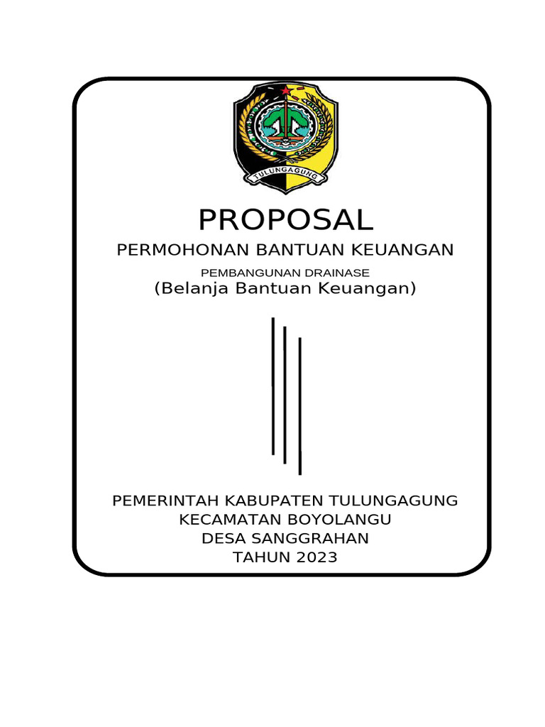 PROPOSAL Drainasse rt3 rw1 | PDF