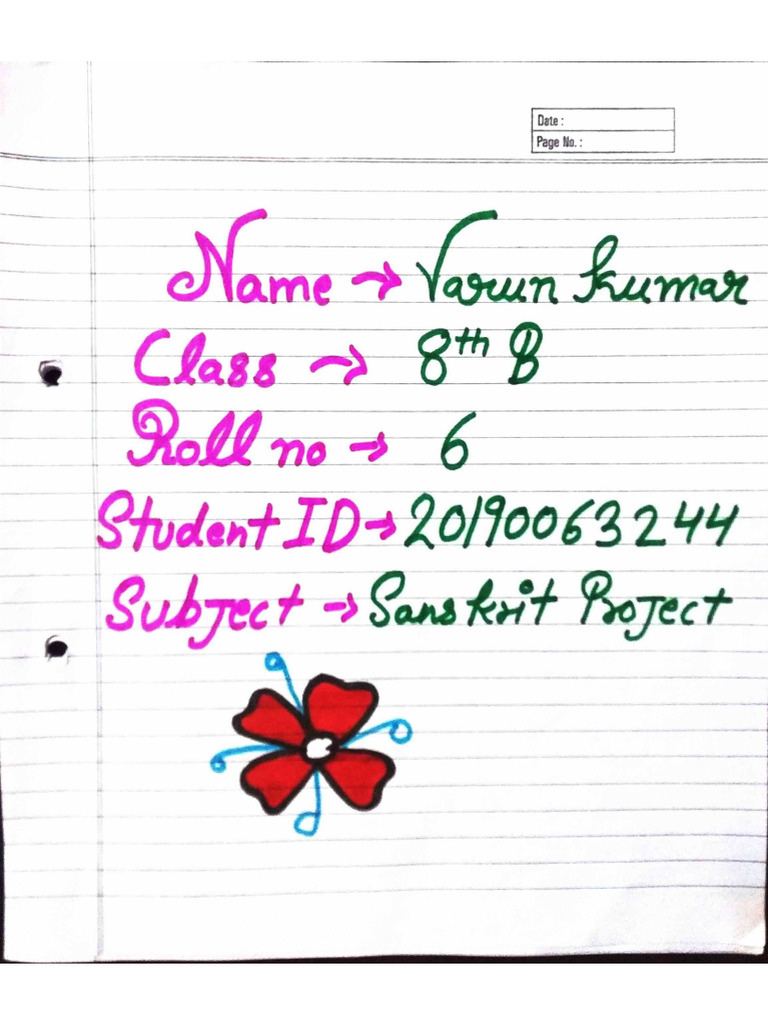 Sanskrit Project | PDF