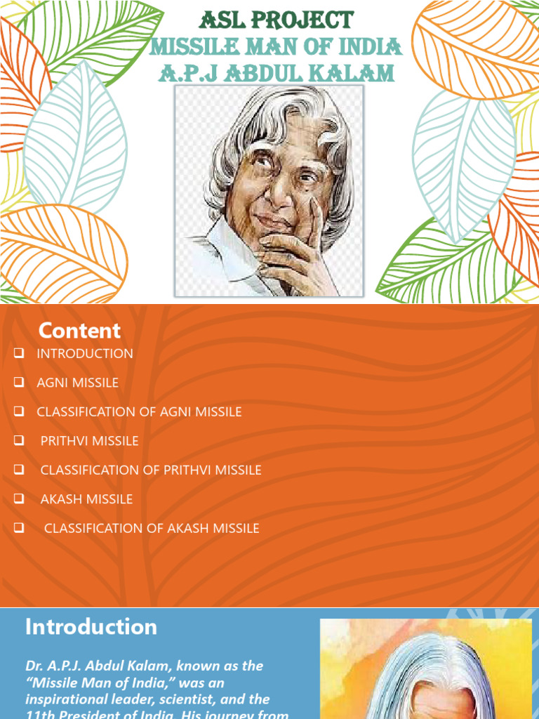 APJ ABDUL KALAM | PDF | Missile | Rockets And Missiles