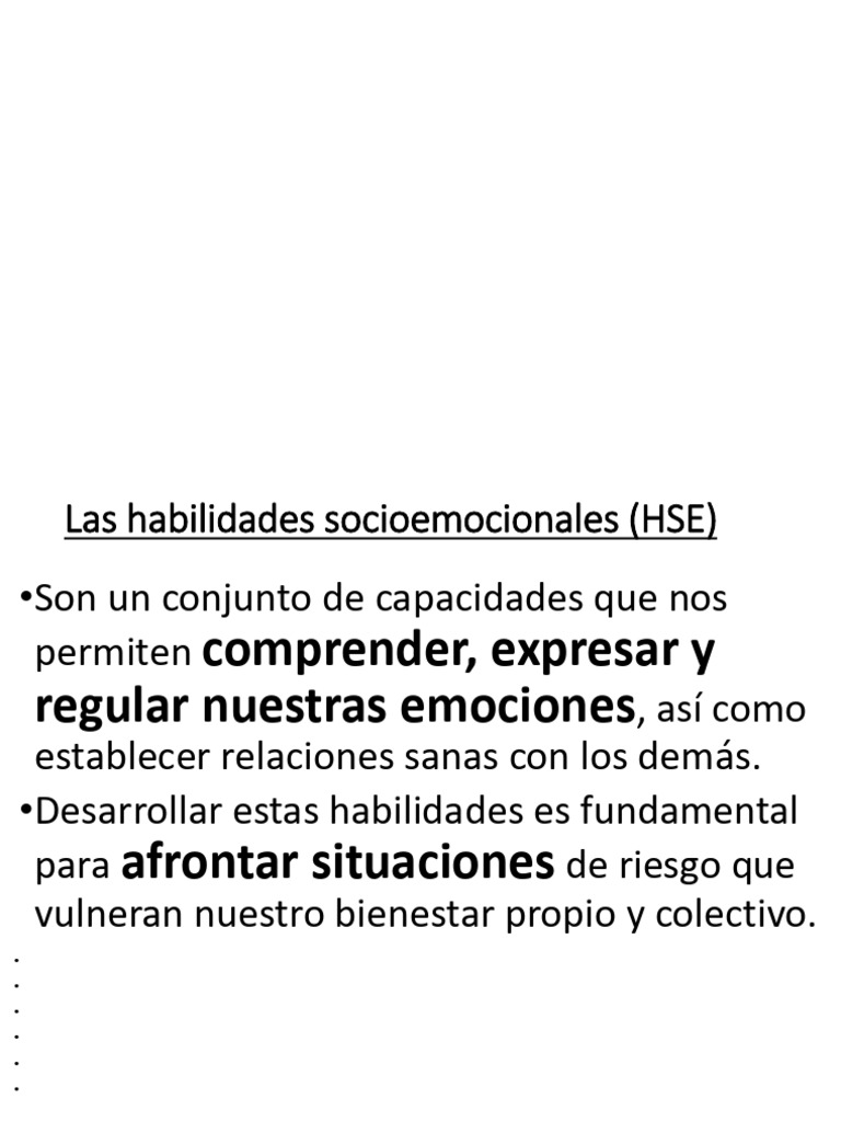 Habilidades Socioemocionales | PDF | Las emociones | Aprendizaje