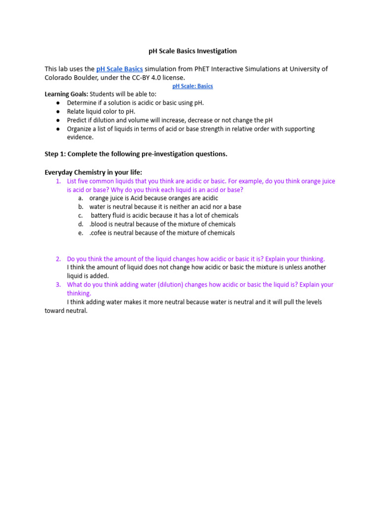 Understanding the pH Scale Basics | PDF | Acid | Ph