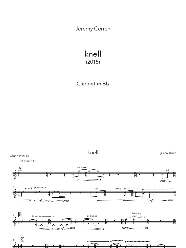 KNELL_CLARINET | PDF