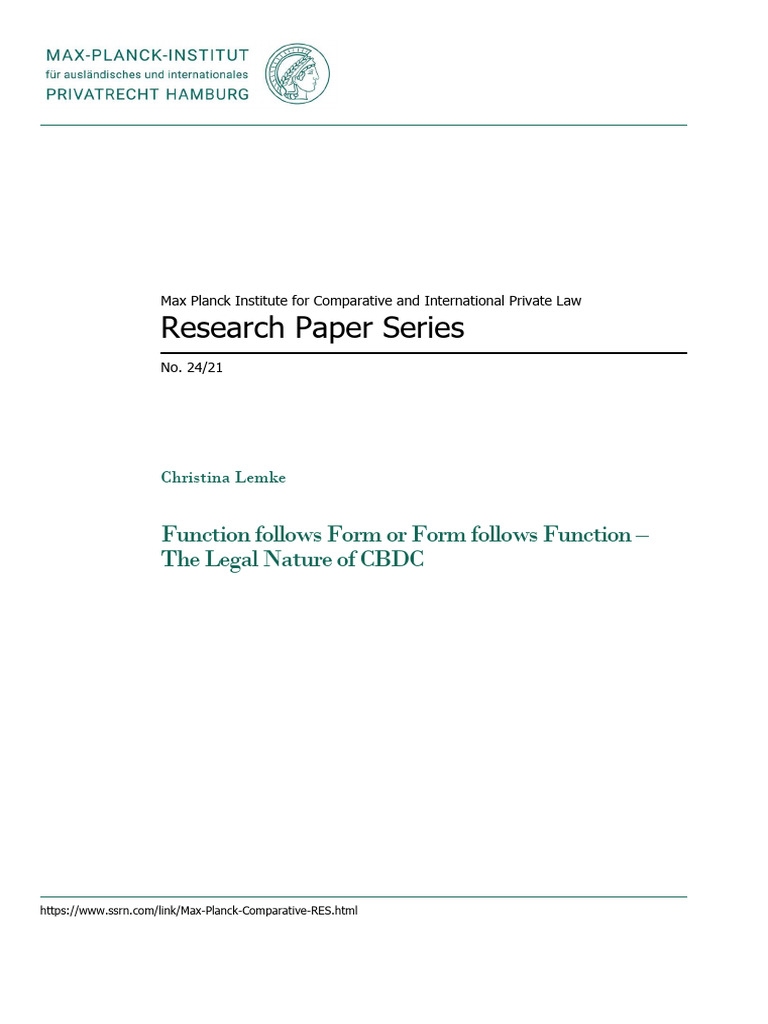 Function Follows Form or Form Follows Function – the Legal Nature of ...