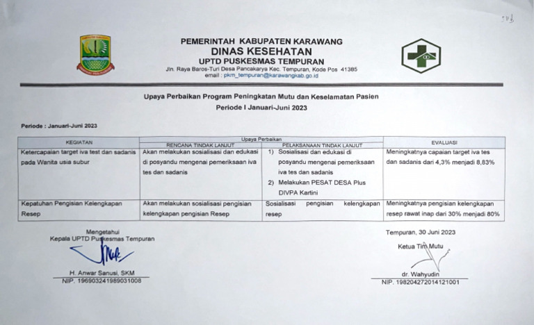 5.1.1b Upaya Perbaikan Program Peningkat | PDF