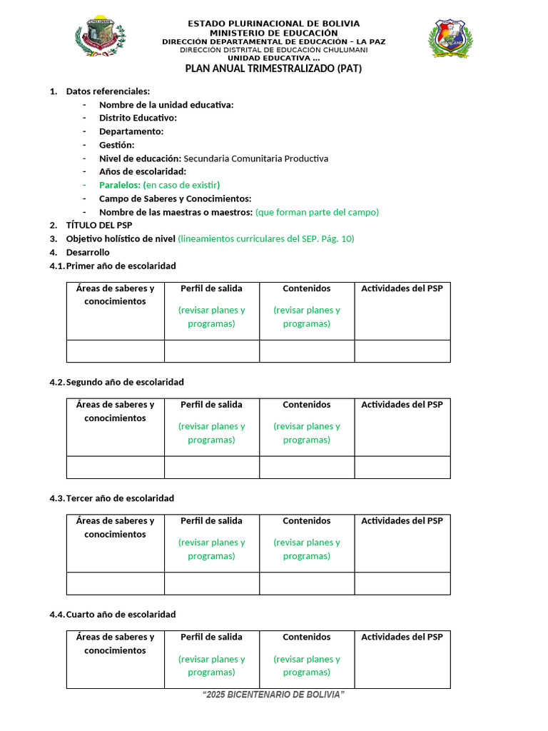 Modelo Pat y PDC 2025 | PDF | Aprendizaje