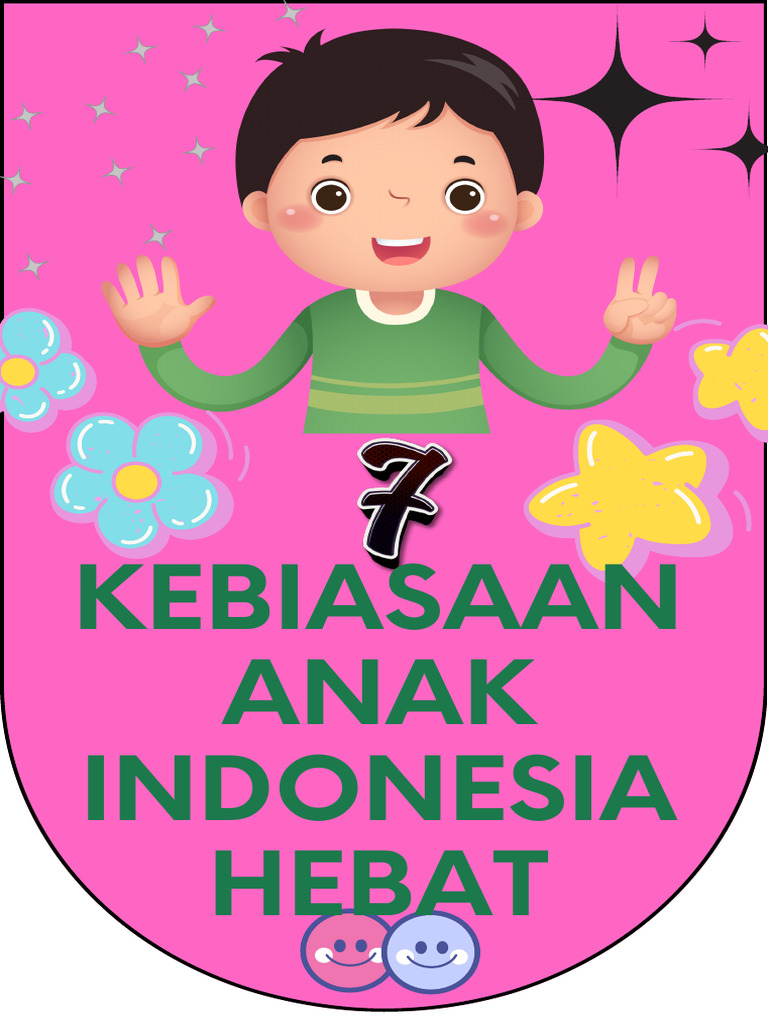 Poster 7 Kebiasaan Anak Indonesia Hebat | PDF