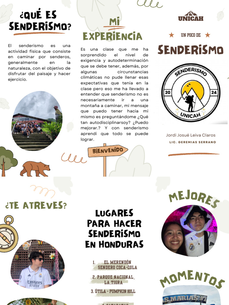 Green and Brown Modern Summer Camp Trifold Brochure PDF | PDF
