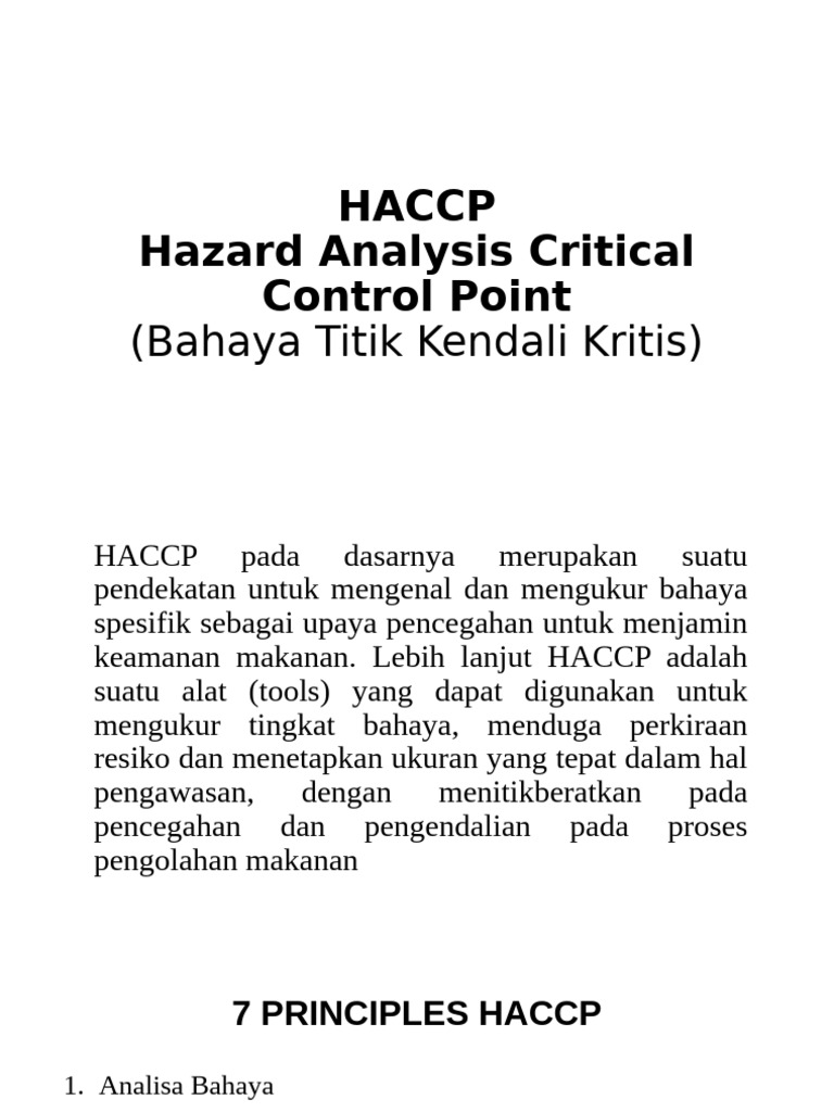 Haccp 2025 | PDF