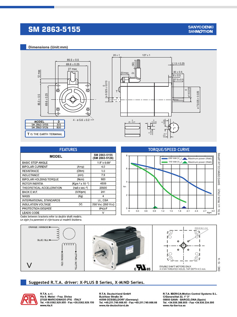 SanyoDenki 789000 SM 2863 5155-1858154 | PDF