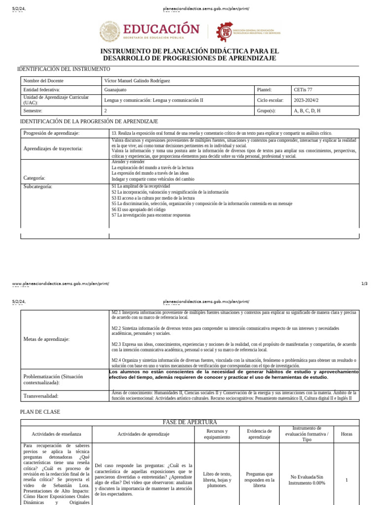 Progresión 13 | PDF | Aprendizaje | Enseñando