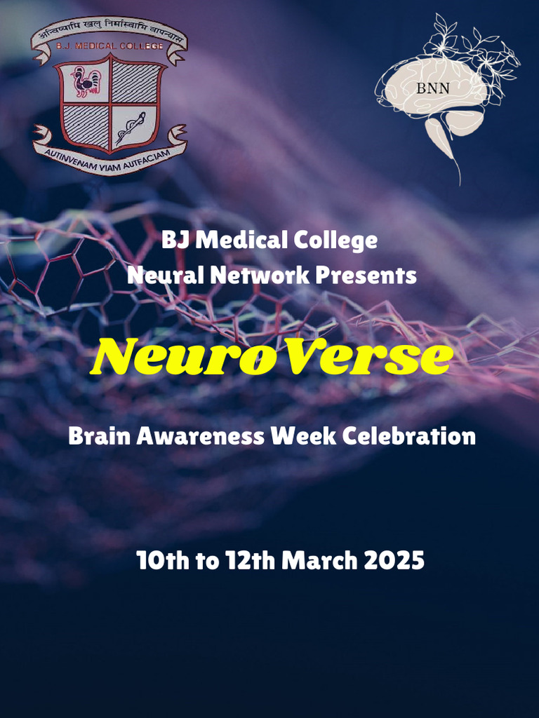 NeuroVerse - B.J. Medical College Brain Awareness Week | PDF | Neurology | Medical School