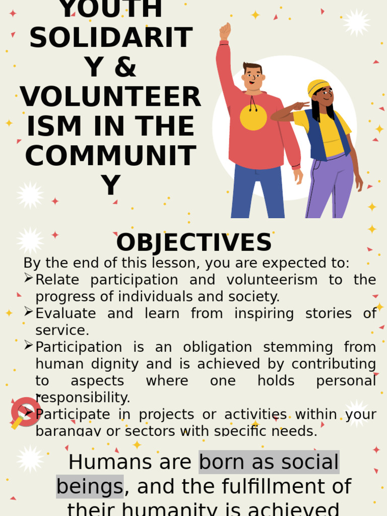 Youth Volunteerism and Community Impact | PDF | Volunteering | Social ...