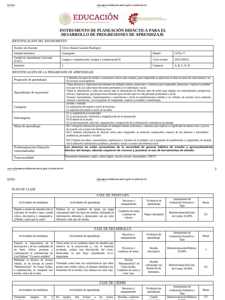 Progresión 3 | PDF | Aprendizaje | Enseñando